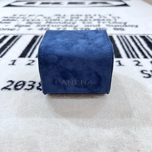 Panerai | Accessories | Original Panerai Blue Suede Watch Travel Case ...